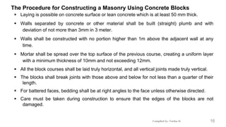 3. Part-I I Block masonry work.pptx