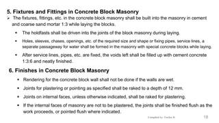3. Part-I I Block masonry work.pptx