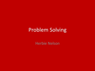 Problem Solving FMP | PPT