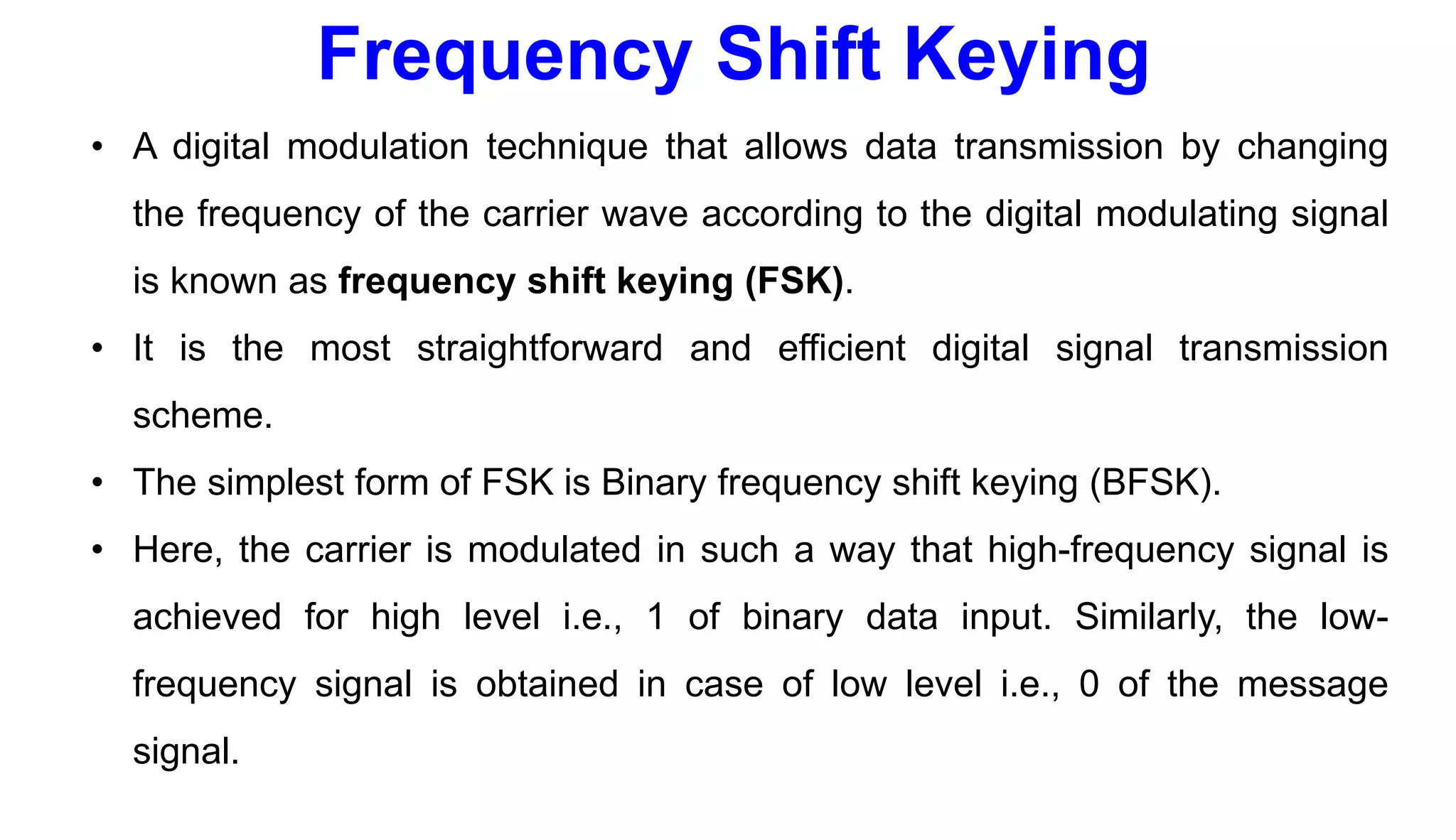 3.4_OOK systems – ASK, FSK, PSK, BPSK, QPSK, applications of Data ...
