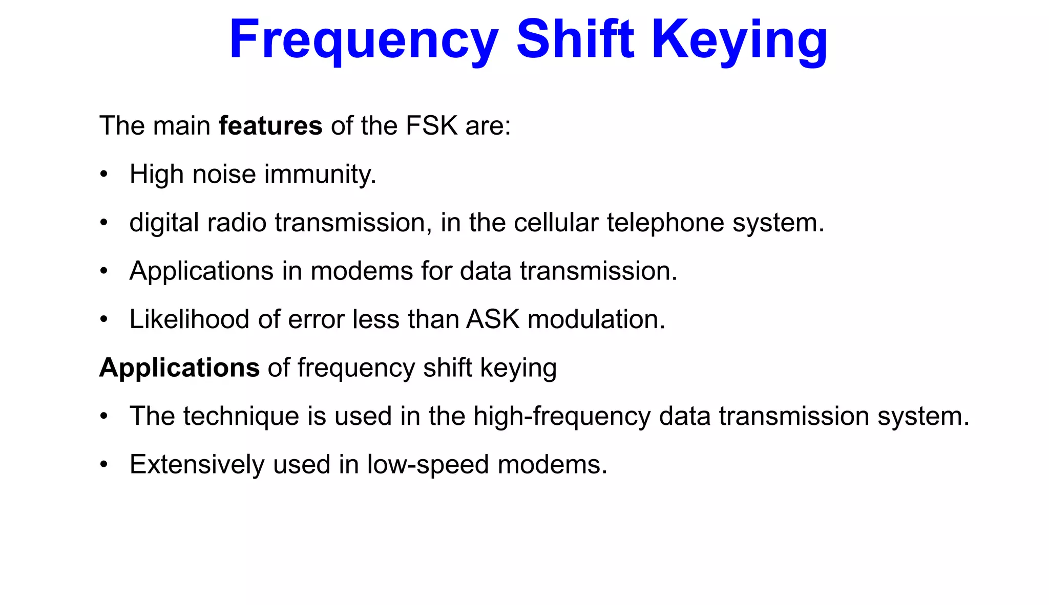 3.4_OOK systems – ASK, FSK, PSK, BPSK, QPSK, applications of Data ...