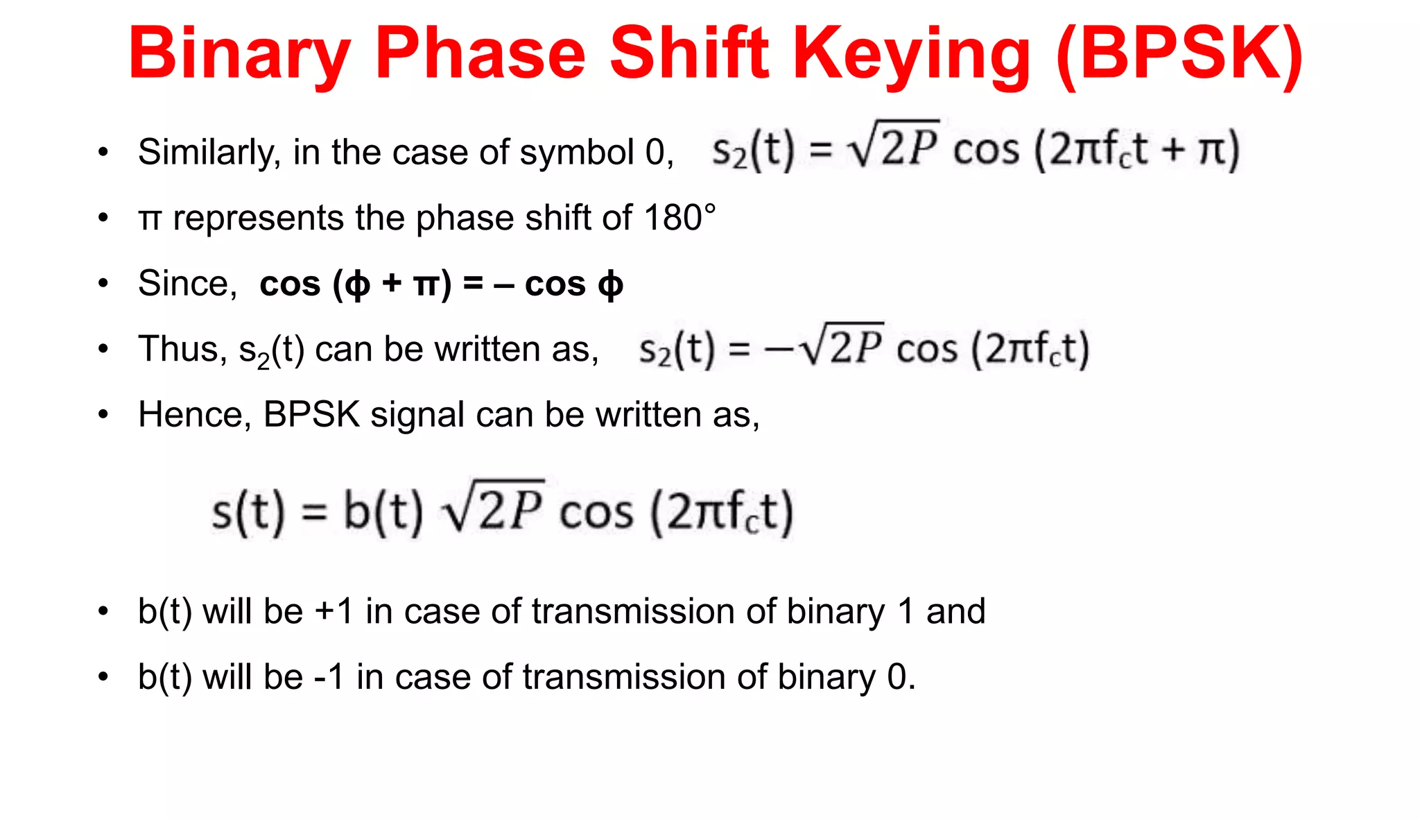 3.4_OOK systems – ASK, FSK, PSK, BPSK, QPSK, applications of Data ...