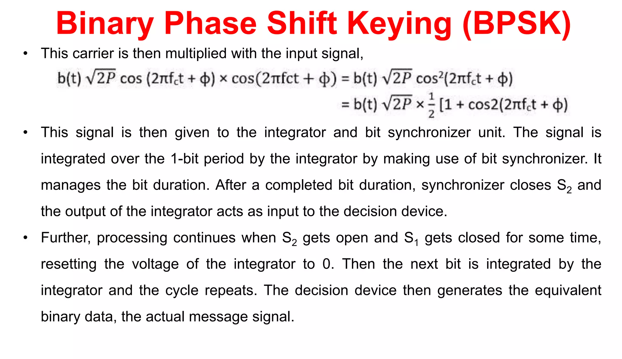 3.4_OOK systems – ASK, FSK, PSK, BPSK, QPSK, applications of Data ...