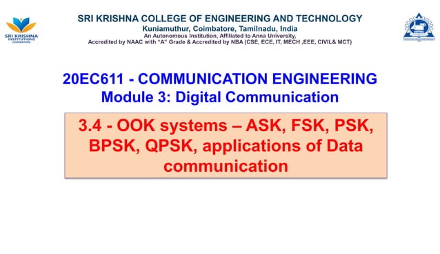 3.4_OOK systems – ASK, FSK, PSK, BPSK, QPSK, applications of Data communication.pptx