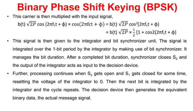 3.4_OOK systems – ASK, FSK, PSK, BPSK, QPSK, applications of Data ...