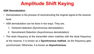 3.4_OOK systems – ASK, FSK, PSK, BPSK, QPSK, applications of Data ...
