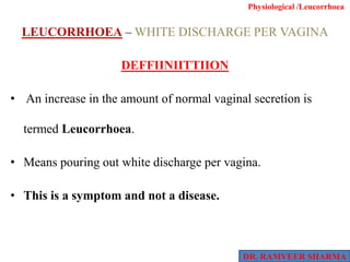 3.4 - Physiological Vaginal Discharge.pdf | Pregnancy | Reproductive Health