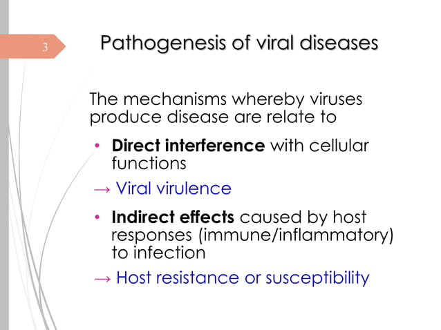 3. Pathogenesis of Viral Infections and Diseases.pdf | Biological ...