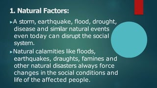 3. Factors Influencing Social Change.pptx | Geography | Science