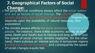 3. Factors Influencing Social Change.pptx | Geography | Science