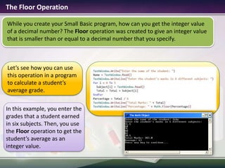 3.3 - The Math Object.pptx | Programming Languages | Computing