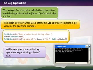 3.3 - The Math Object.pptx | Programming Languages | Computing
