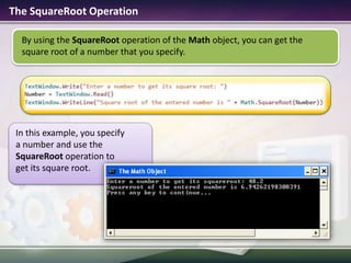 3.3 - The Math Object.pptx | Programming Languages | Computing