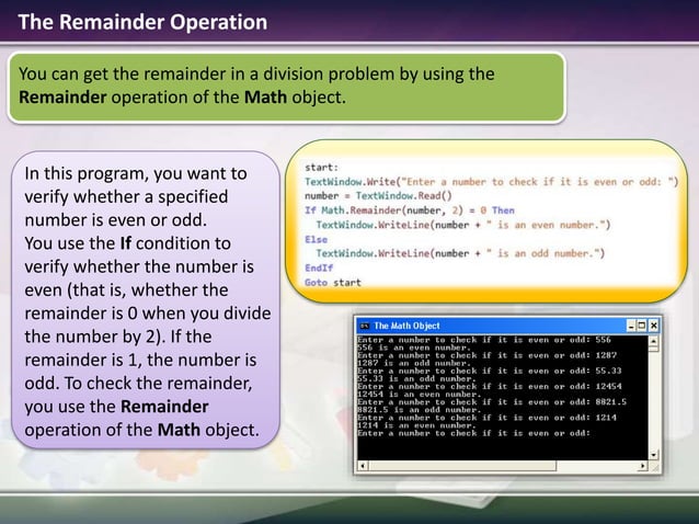 3.3 - The Math Object.pptx | Programming Languages | Computing