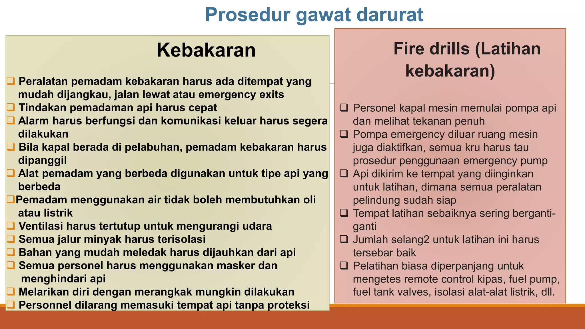 3. 3.3 Tata cara prosedur keselamatan kerja diatas kapal GAS TANKER ...