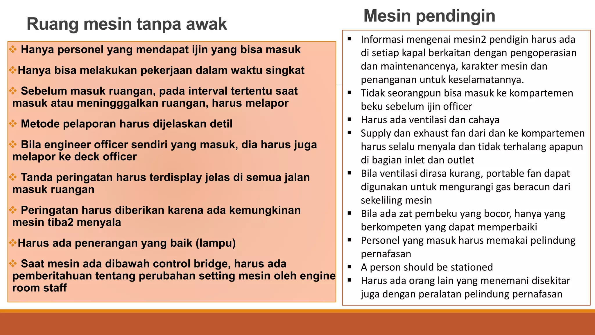 3. 3.3 Tata cara prosedur keselamatan kerja diatas kapal GAS TANKER ...
