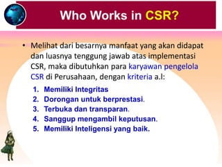 Program CSR : Areas, Skills and Principles of Sustainable Community Development _Training "CSR ...