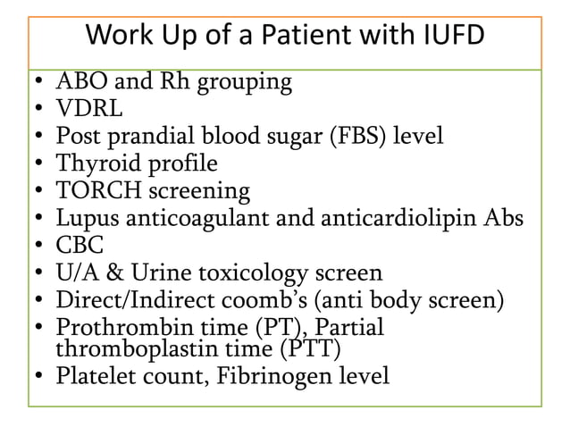 3.Intrauterine Fetal Death (IUFD).pptx | Pregnancy | Reproductive Health