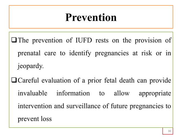 3.Intrauterine Fetal Death (IUFD).pptx | Pregnancy | Reproductive Health