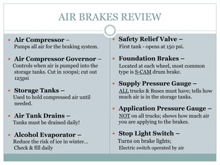 Air Brakes System Review | PPSX