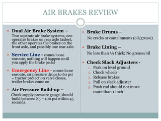 Air Brakes System Review | PPSX
