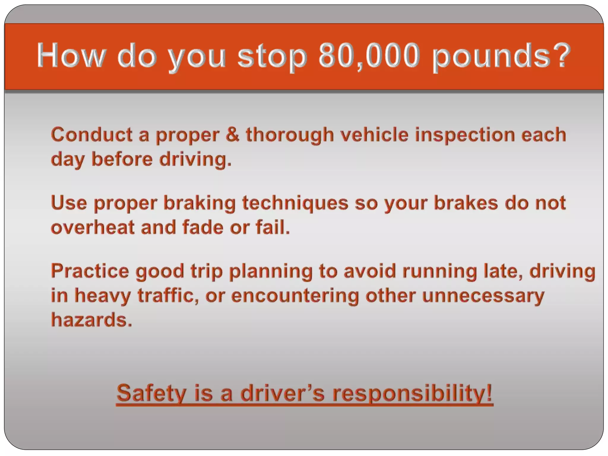 Air Brakes Safety | PPSX
