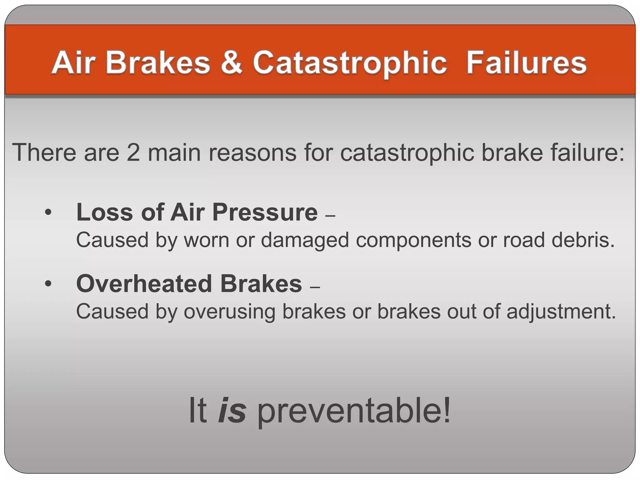 Air Brakes Safety | PPSX