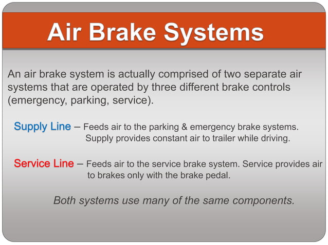 Air Brakes Safety | PPSX | Auto Parts | Automotive