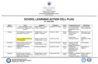 School Learning Action Cell Slac Sample Forms And Tem - vrogue.co