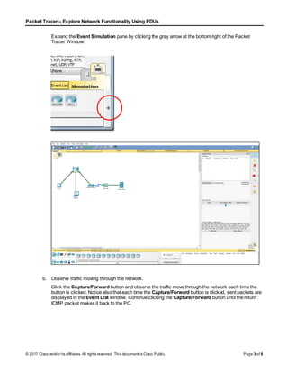 3.1.1.3 Packet Tracer - Explore Network Functionality Using PDUs.pdf