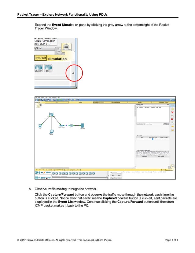 3.1.1.3 Packet Tracer - Explore Network Functionality Using PDUs.pdf