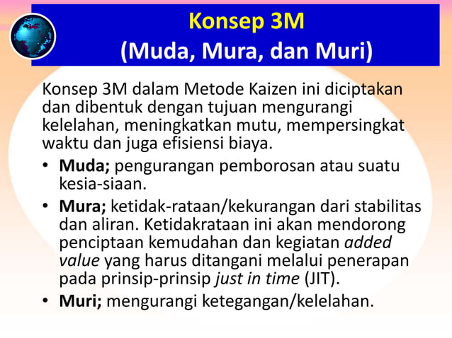 Siklus PDCA, Konsep QCD & 3M pada Metode Kaizen. | PPTX