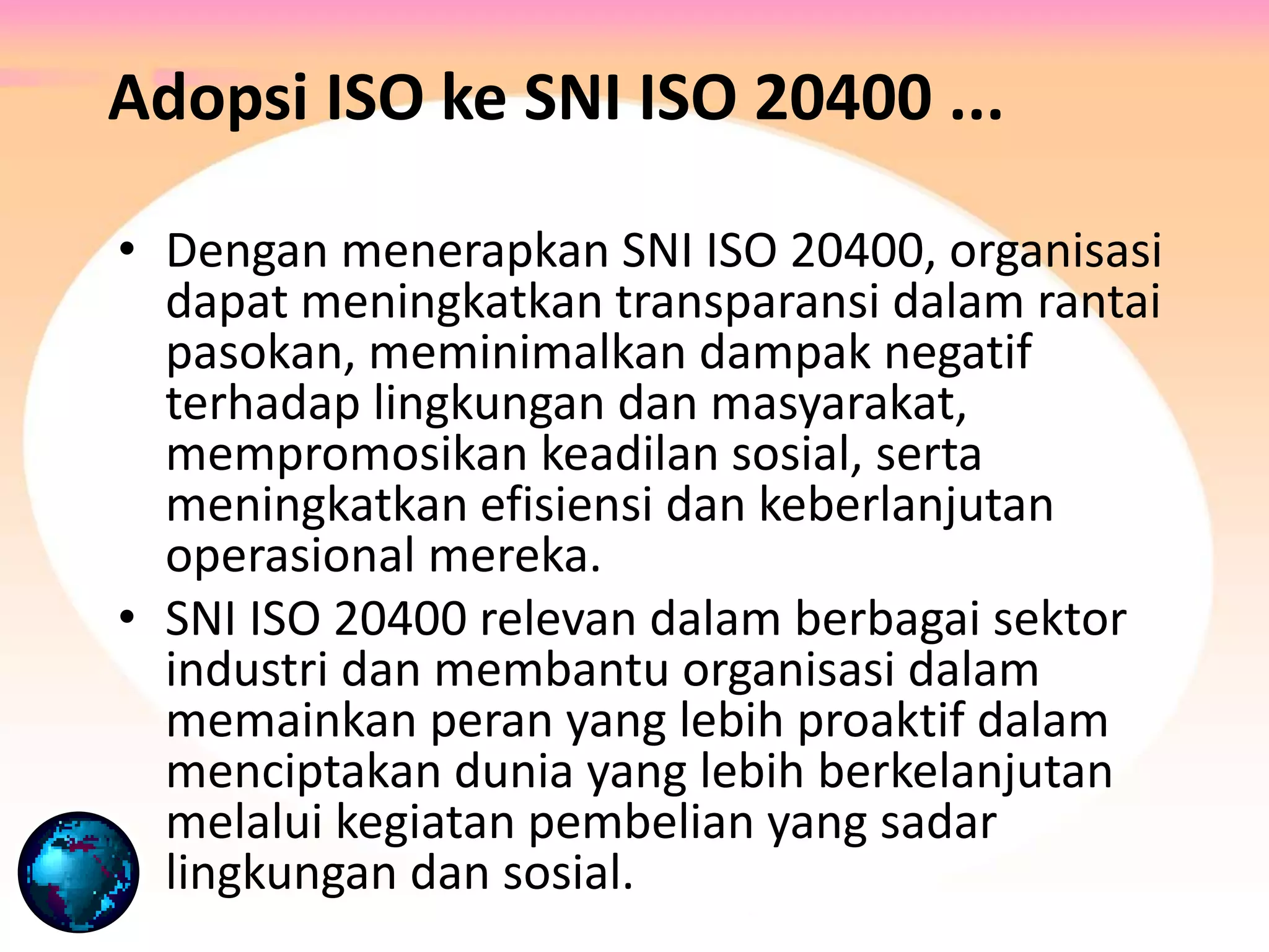 Apa itu ISO 20400?_ "SUSTAINABLE PROCUREMENT (Pengadaan Berkelanjutan ...