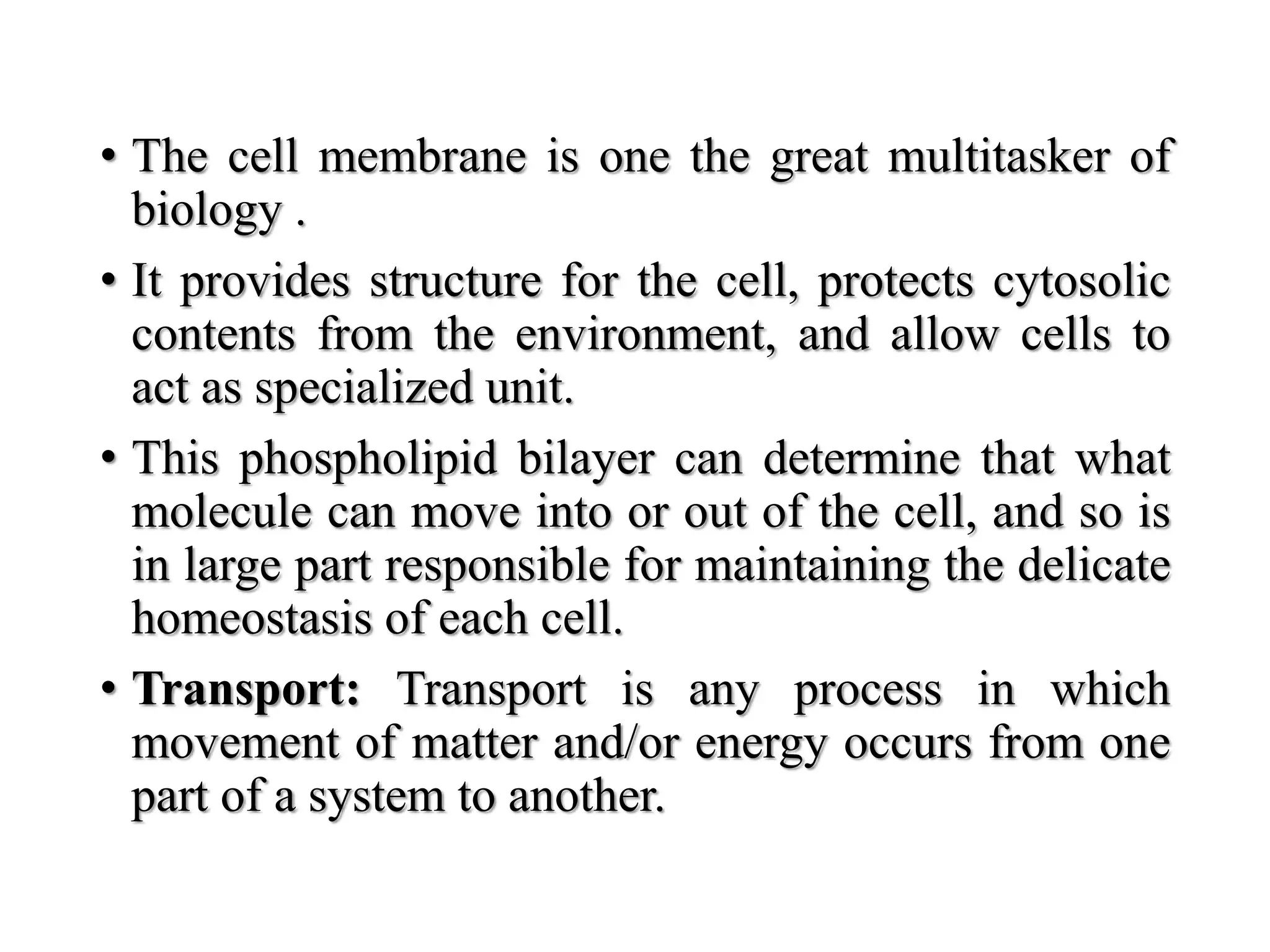 3. Structure and function of cell membrane (Biochemistry) | PPTX
