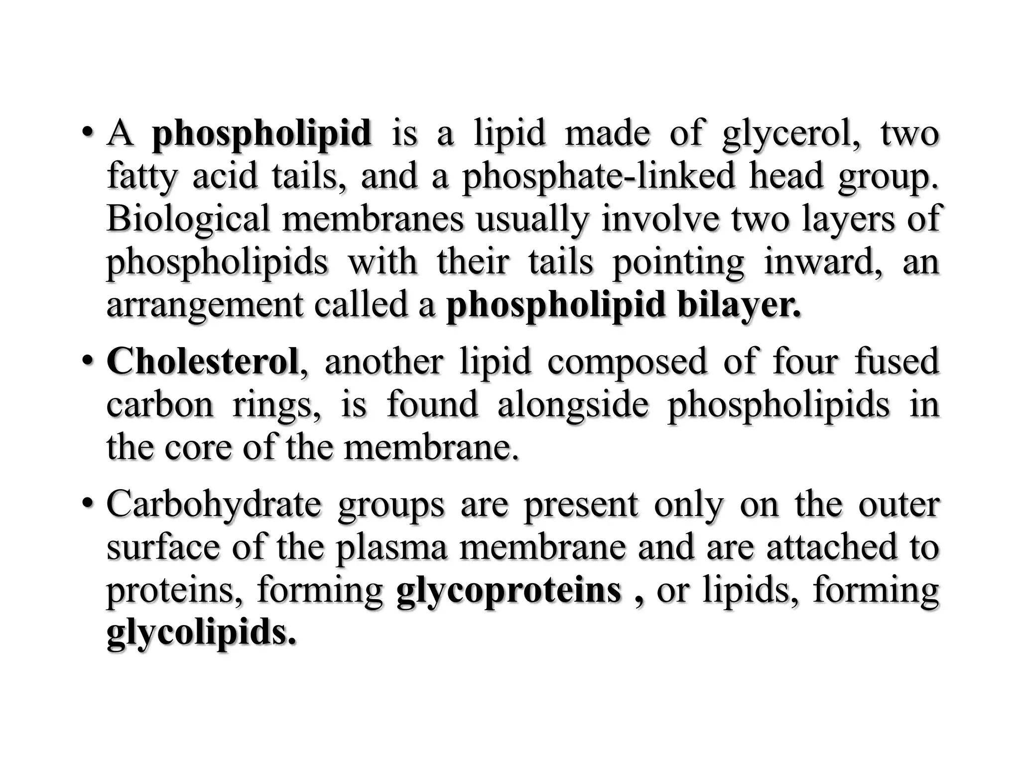 3. Structure and function of cell membrane (Biochemistry) | PPTX