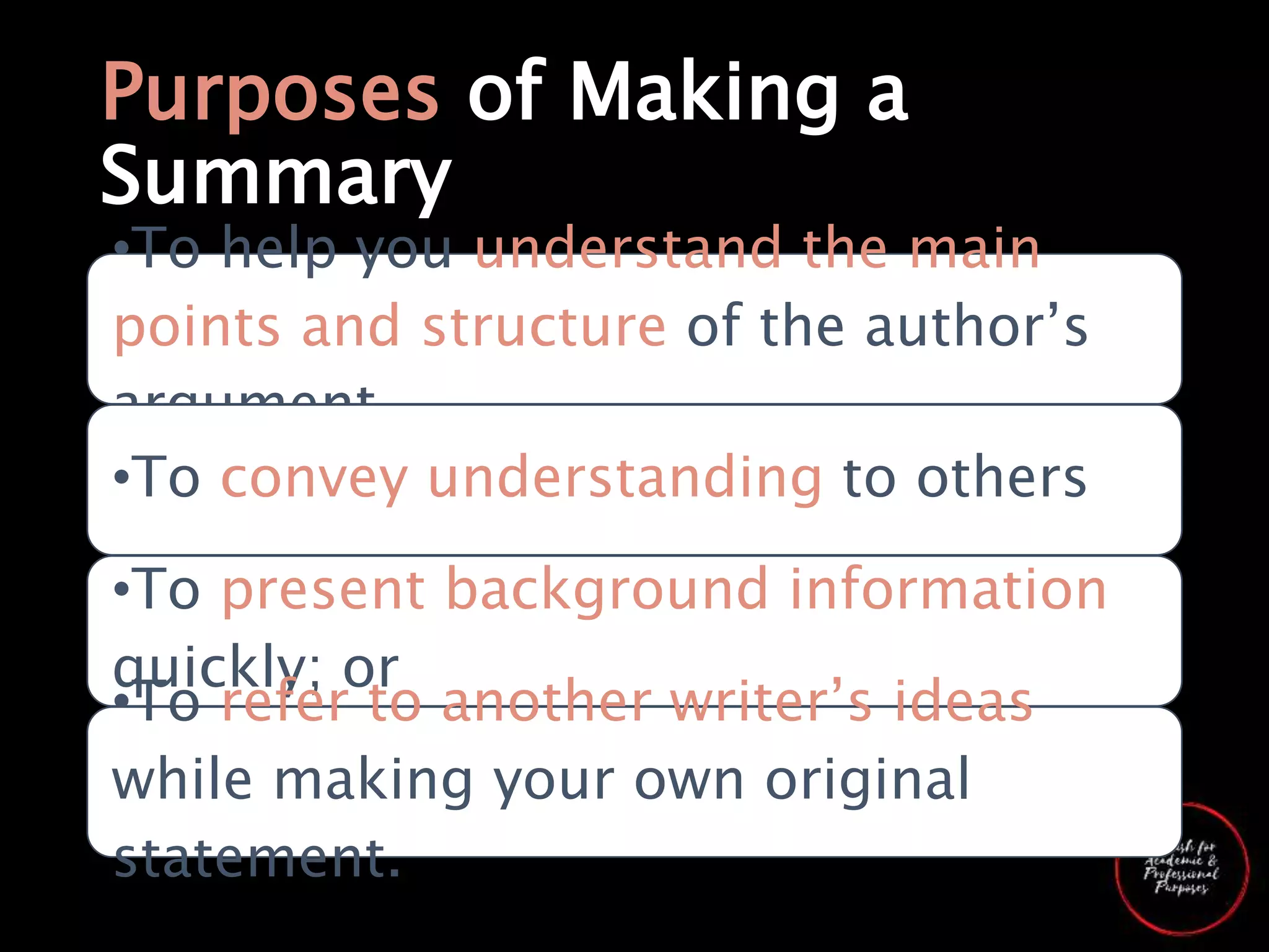 3. EAPP - Summarizing Techniques.pptx