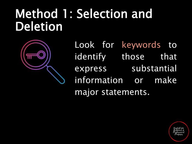 3. EAPP - Summarizing Techniques.pptx