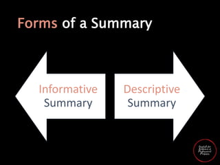 3. EAPP - Summarizing Techniques.pptx