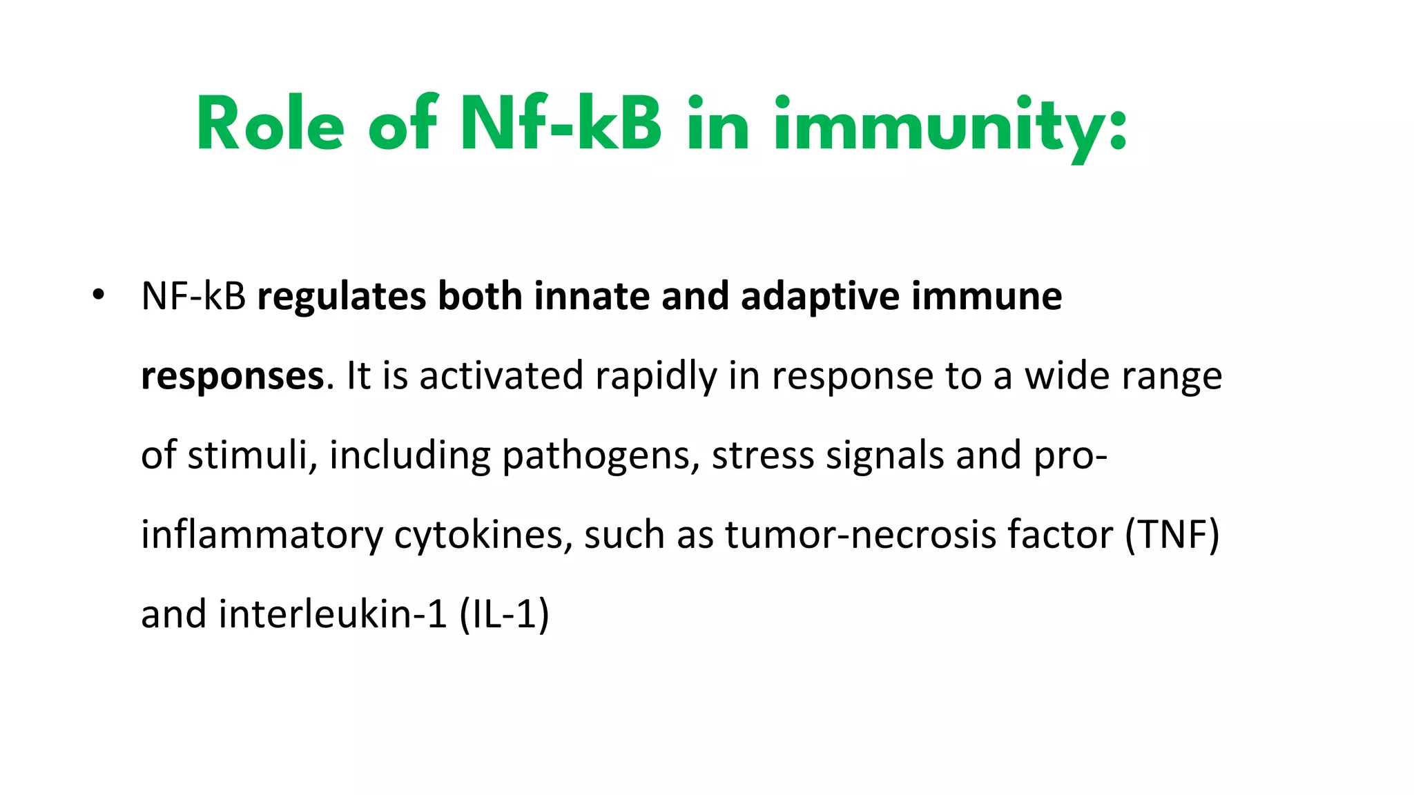 Nf-kB signalling pathway / role of Nf-kB in immunity |canonical and non ...