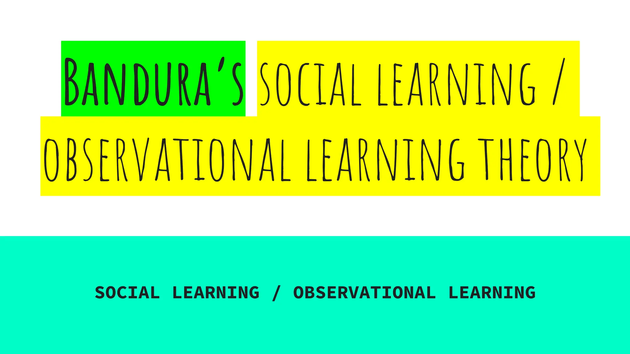 3.Bandura’s social learning _ observational learning theory.pptx