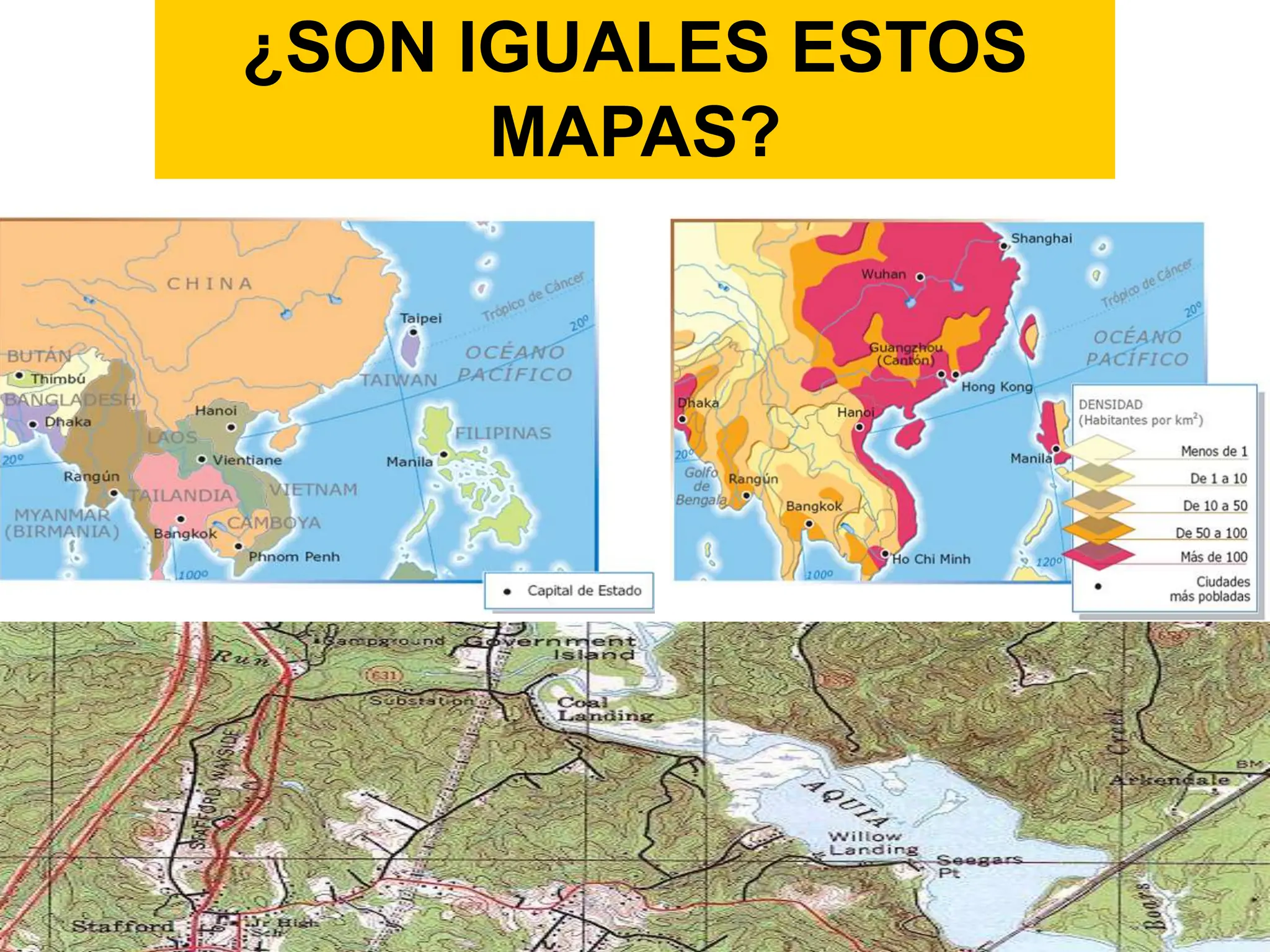 Mapas Tipos Y Elementos Ppt