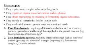 3. Microbial growth requirements and Bacterial metabolism.pptx