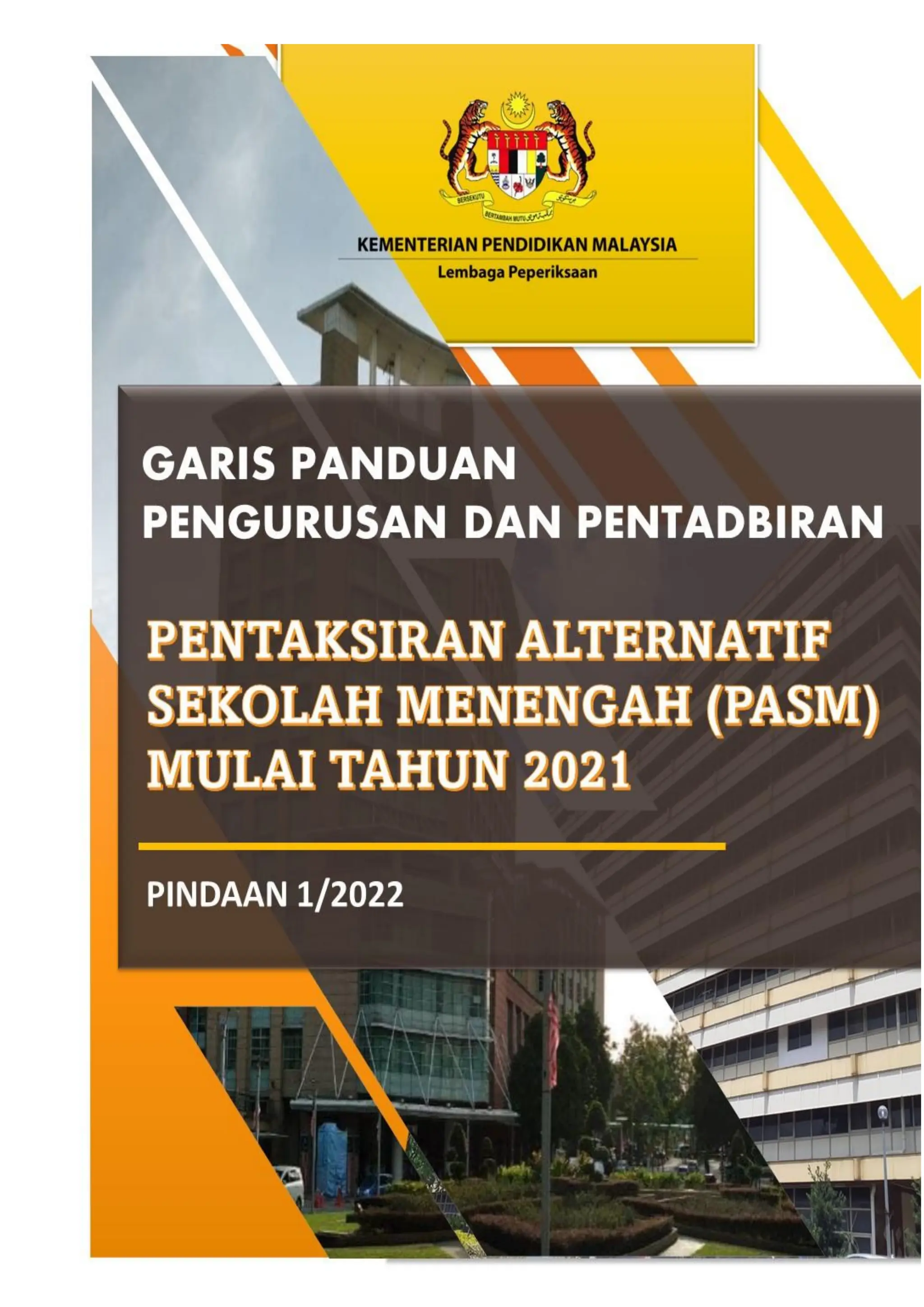 3. Garis Panduan Pengurusan dan Pentadbiran PASM Mulai Tahun 2021 Pin ...