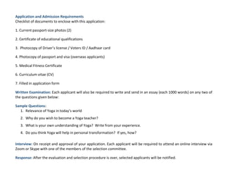 RYT – 300 Hr Yoga TTC Level – 1 | PPT