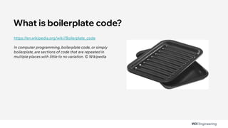 "Dude, where’s my boilerplate? ", Oleksii Makodzeba | PPT