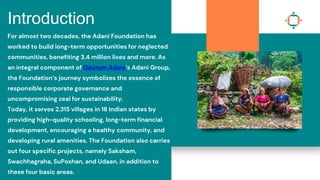 3.4 Million Lives Touched and Counting The Adani Foundation’s ...