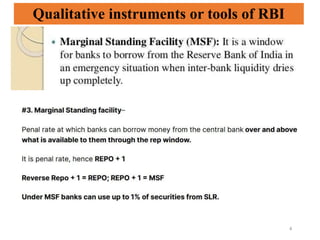 Monetary policy tools.pptx | Interest Rates | Economy