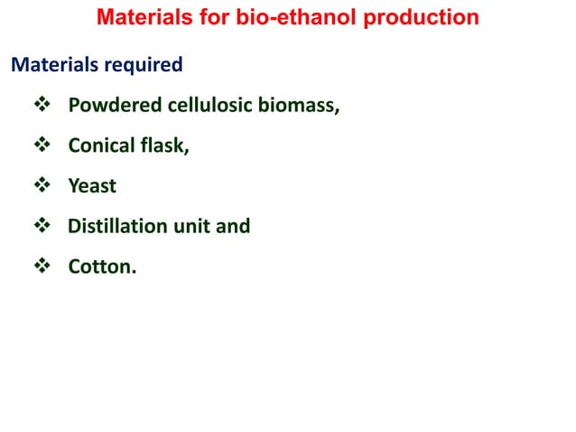 3. Experiment on Bioethanol Production.ppt | Chemistry | Science