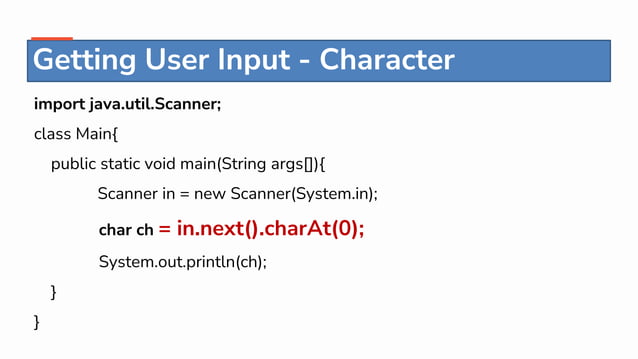 java input & output statements | PPT