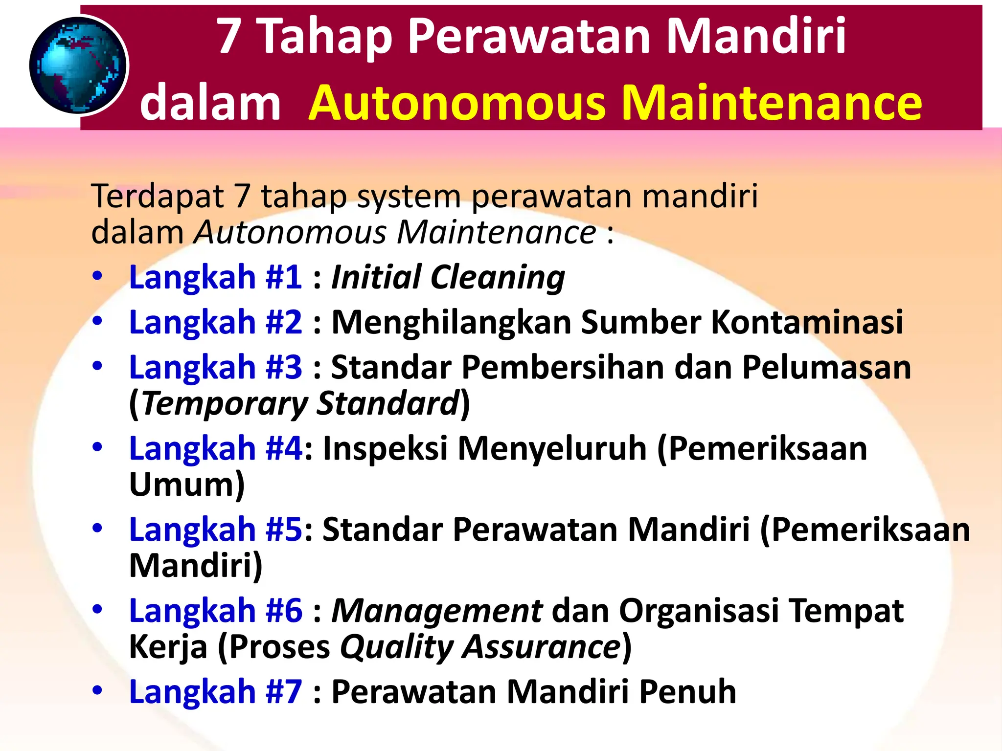 Autonomous Maintenance _Training "TOTAL PRODUCTIVE MAINTENANCE (TPM ...